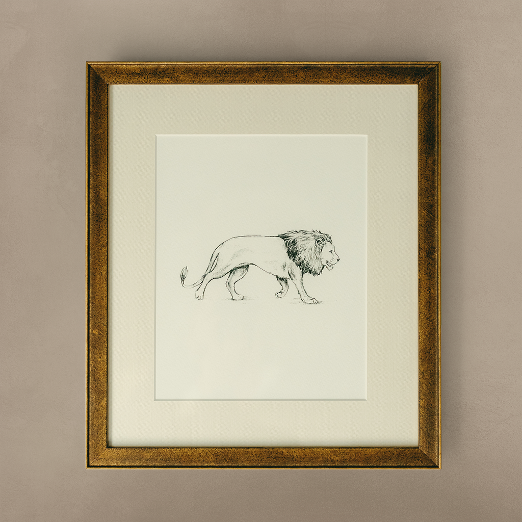 The 'Lion' Framed Nursery Art | Oilo™ Studio