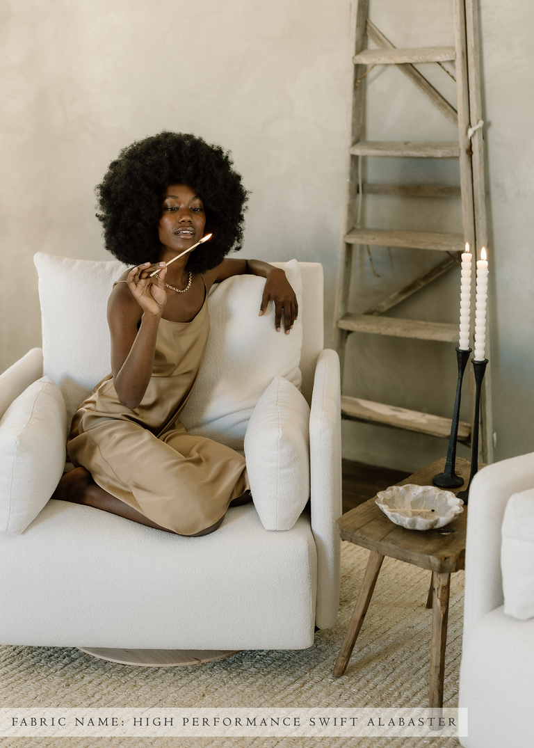 Ollie: A Chair and a Half | Swivel Nursery Recliner | Oilo™ Studio