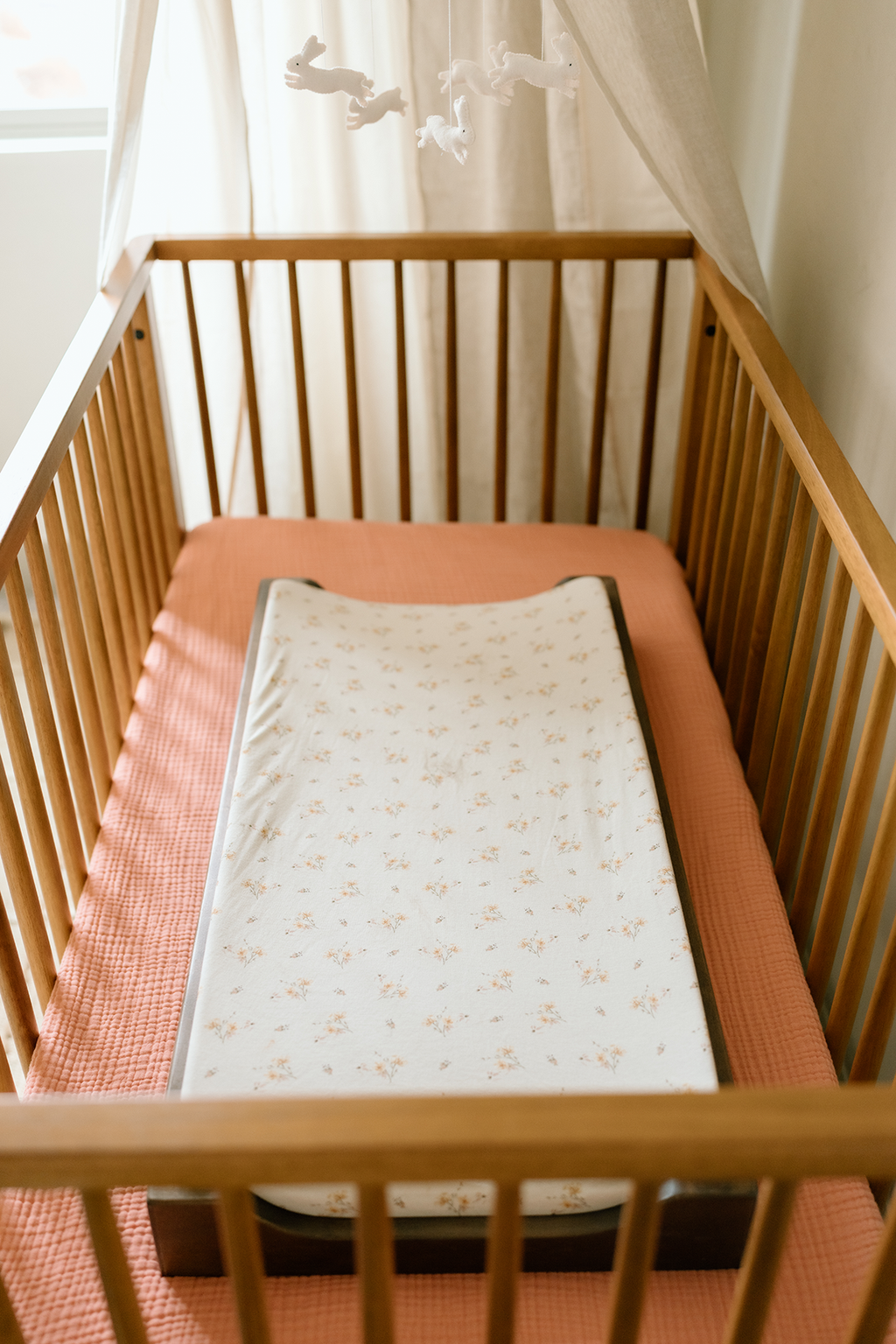 'Dainty Floral' Changing Pad Cover | Nursery Collection | Oilo™ Studio