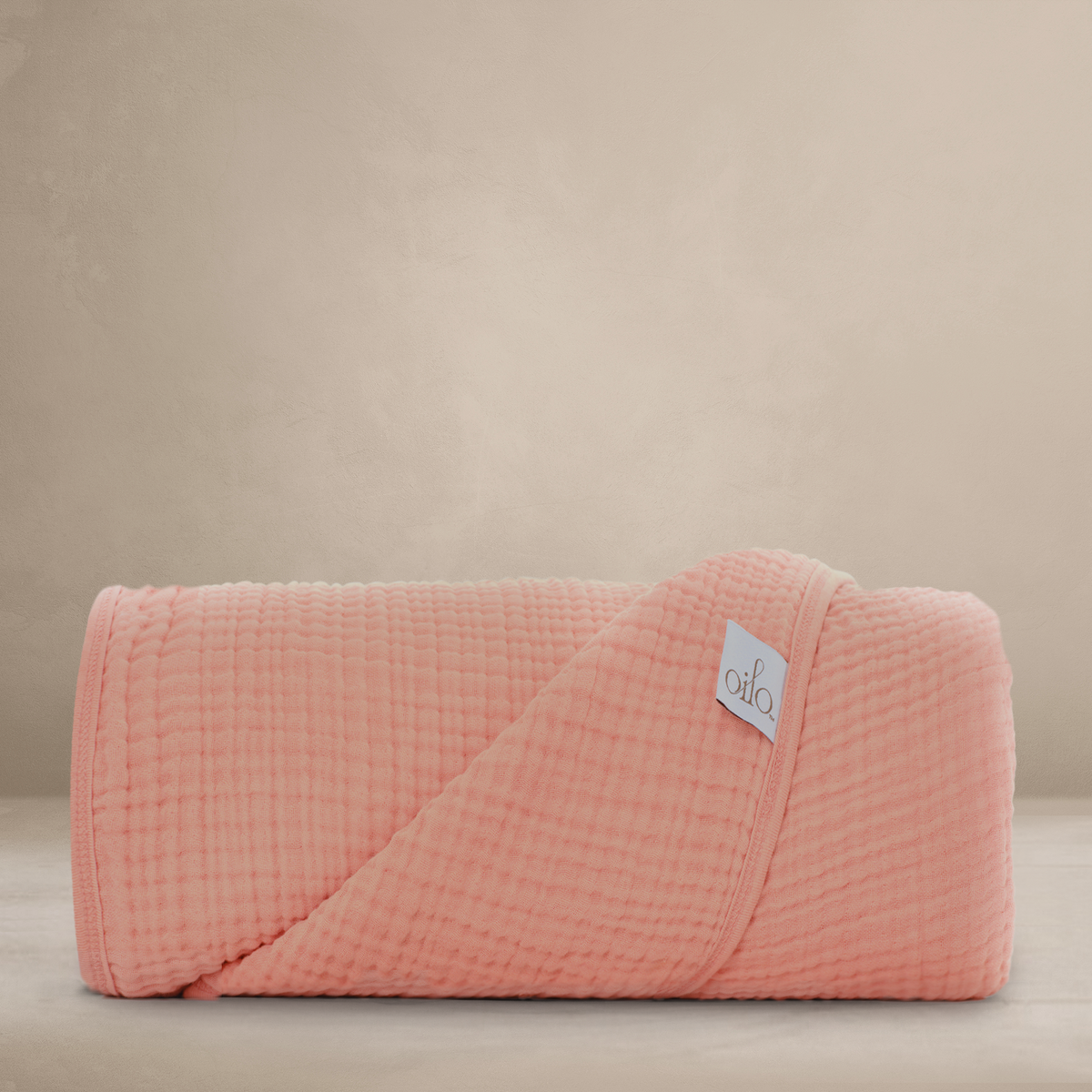 Rosette' Pink Premium Muslin Blanket | Bedding | Oilo™ Studio