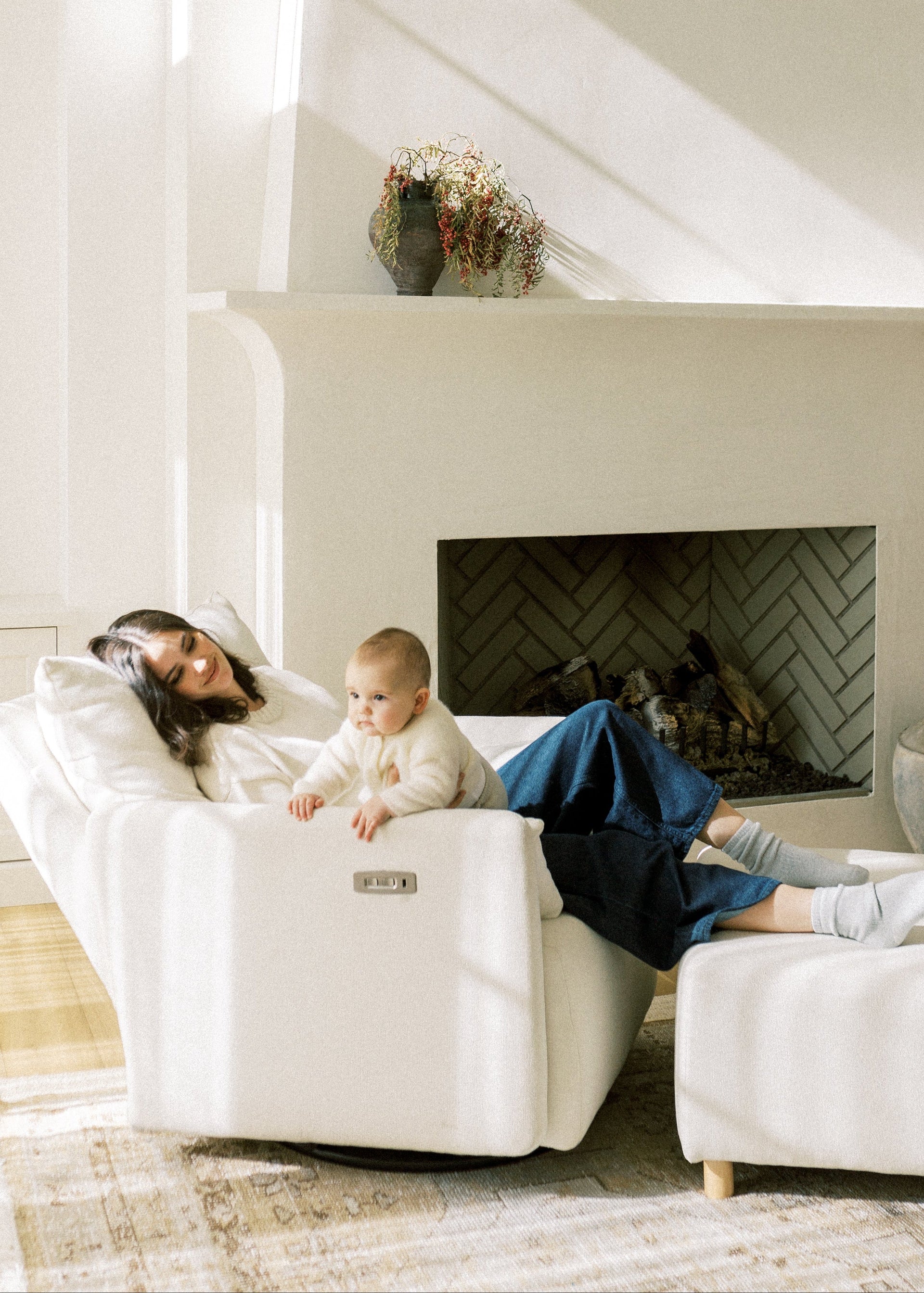 Ollie: A Chair and a Half | Swivel Nursery Recliner | Oilo™ Studio