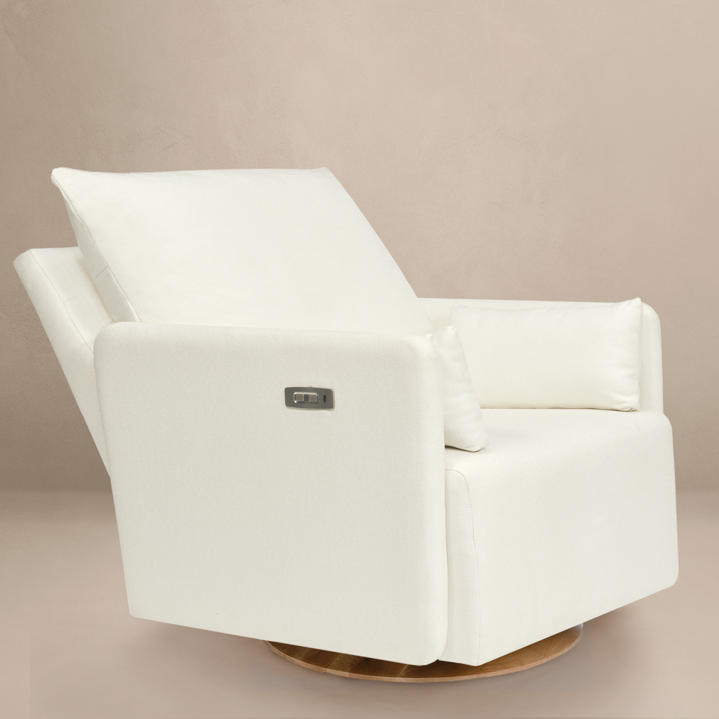 High Performance Bouclé Oyster | Ollie: A Chair and a Half | Swivel ...