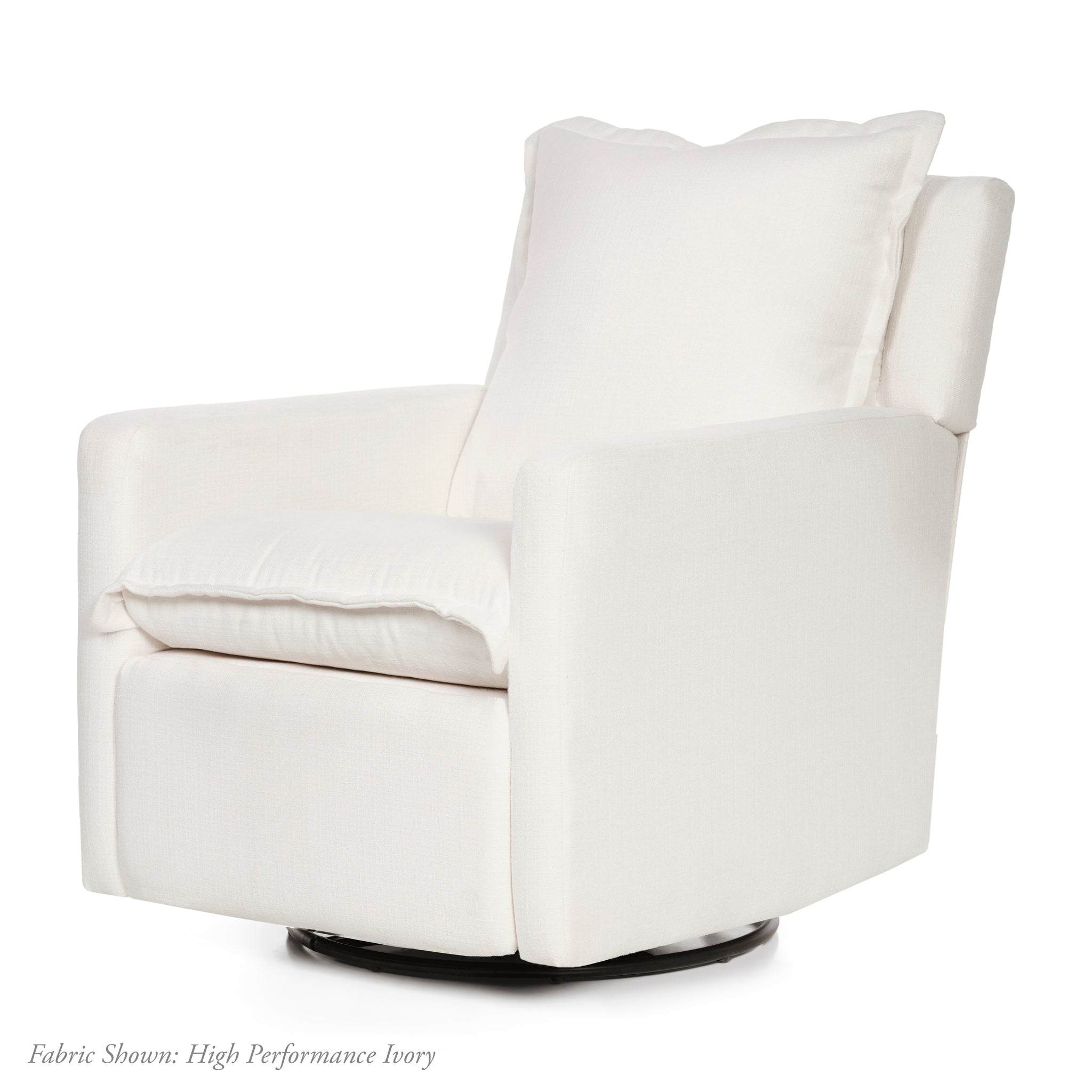 Ivory Flynn Recliner Swivel Nursery Glider | Quick Ship | Oilo™ Studio