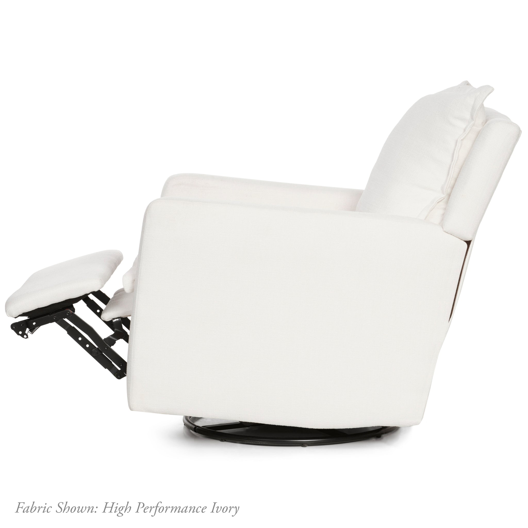 High Performance Ivory | Flynn | Swivel Nursery Recliner | Oilo™ Studio